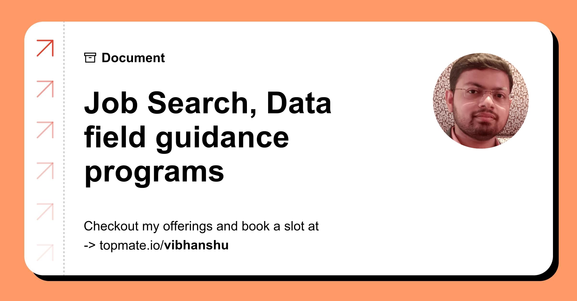 Job Search, Data field guidance programs with Vibhanshu Gupta